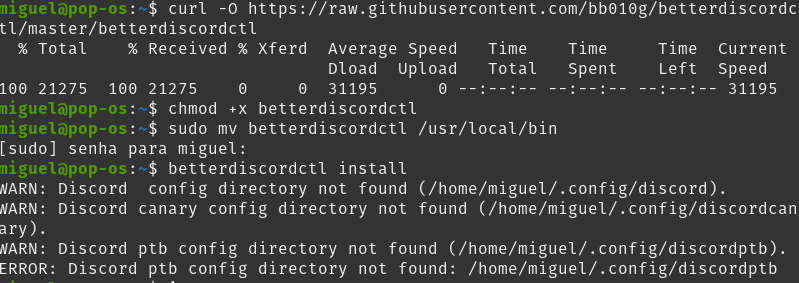Config Directory Not Found/ Directory Not Found in. · Issue #65 · bb010g/betterdiscordctl · GitHub