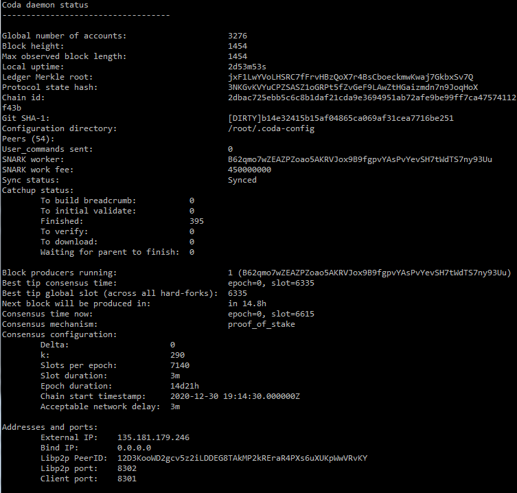 Node stalls in 'Synced' state · Issue #7460 · MinaProtocol/mina · GitHub