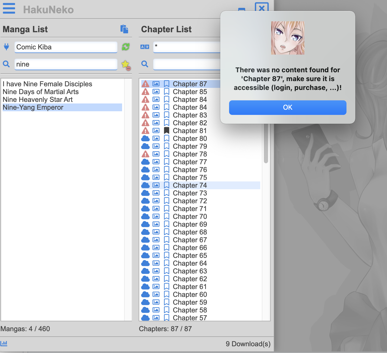 [Comic Kiba] Connector not working · Issue #4023 · manga-download/hakuneko · GitHub