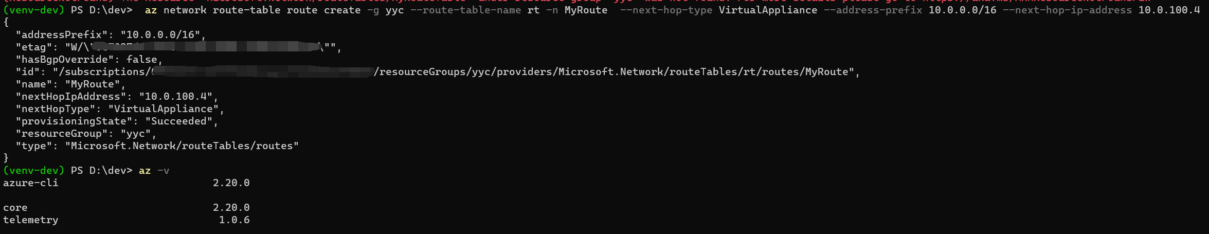 Got Resourcenotfounderror The Resource Microsoftwork Routetables Winroutetable Under
