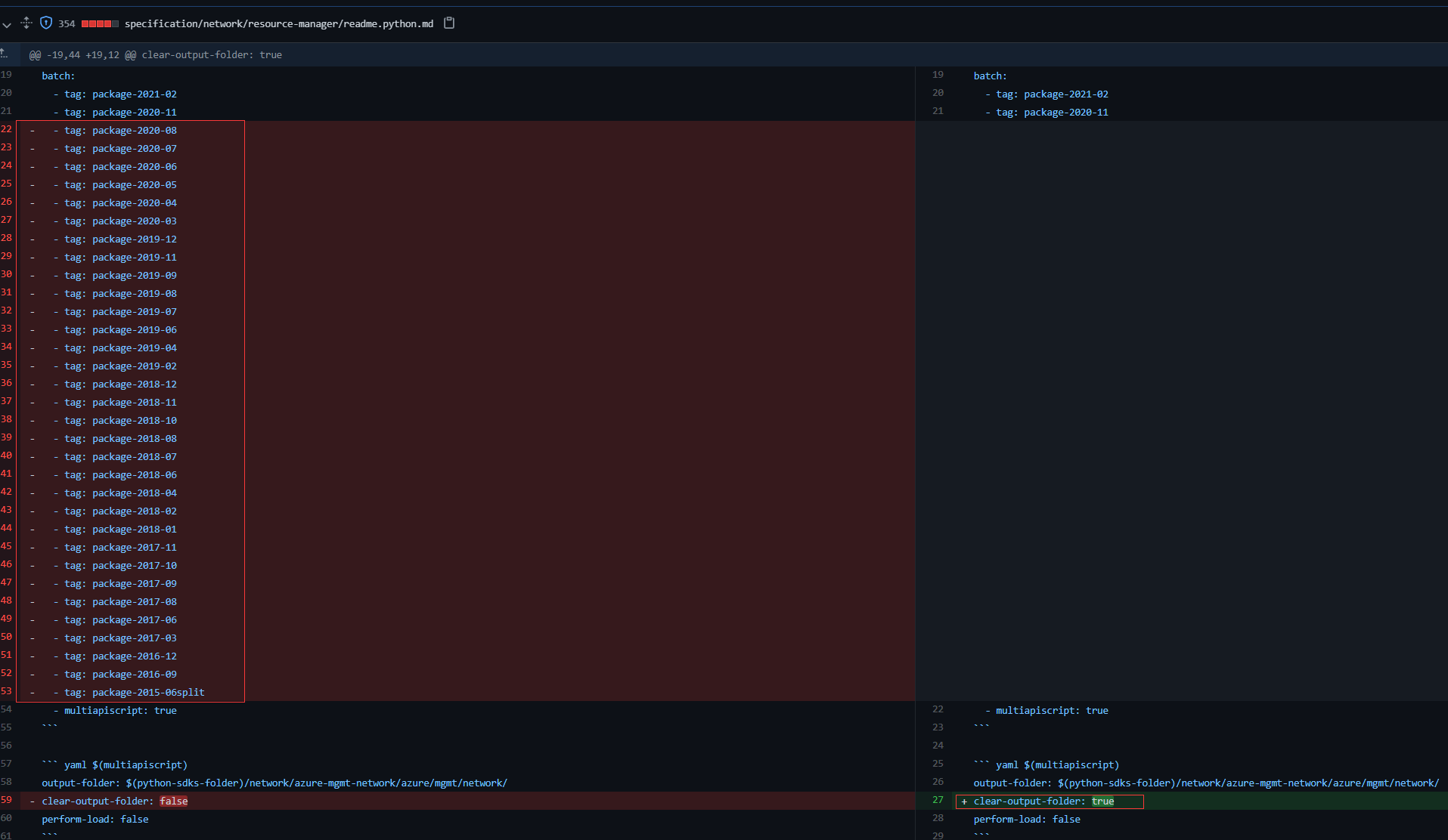 [multiapi][bug] `clear Output Folder True` Does Not Update ` Clent Py` · Issue 994 · Azure