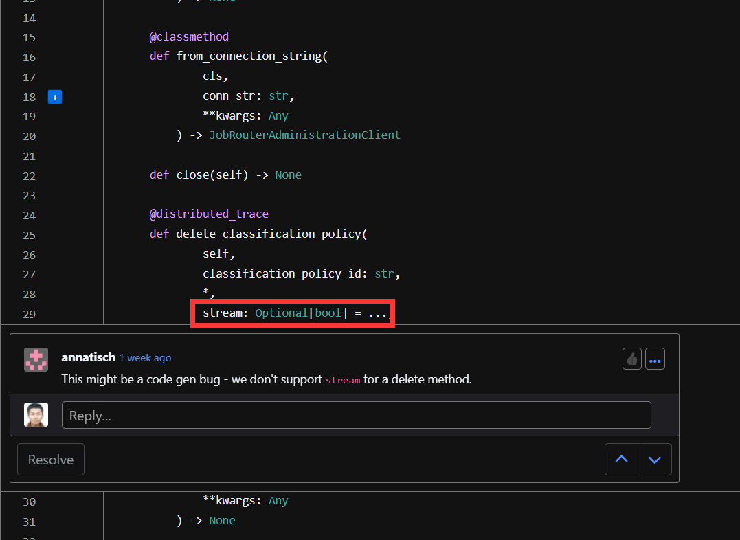 Do Not Expose `stream` When Response Is None · Issue 2226 · Azure Autorest Python · Github