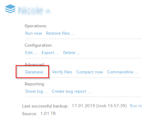 Database recreate runs forever · Issue #3668 · duplicati/duplicati · GitHub