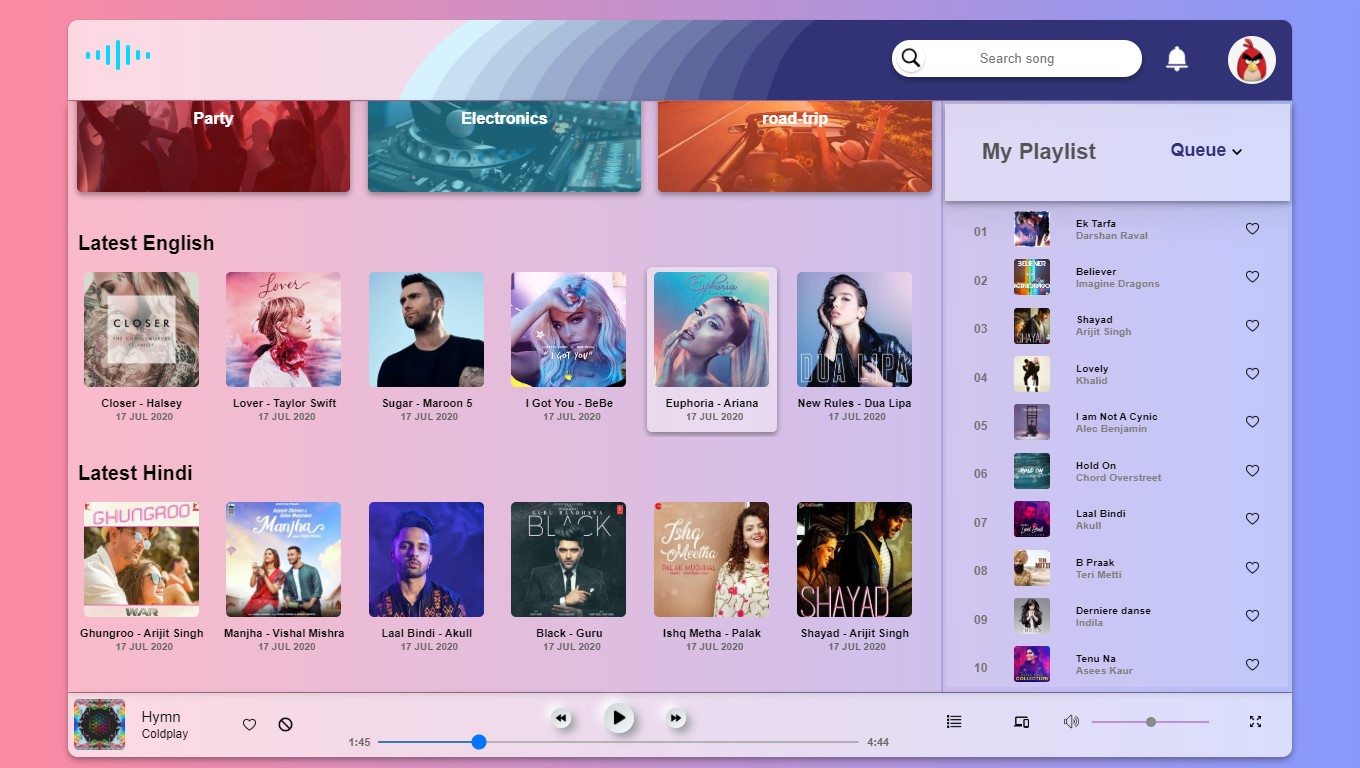 GitHub - prvnlhr/Chords-Music-Player-static: Chords is music player app made purely using HTML ...