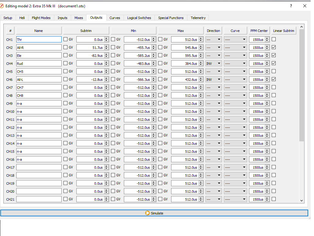 "Slow" functions slows input channel, not the Mix. ei: aileron slow, not flap · Issue #7927 ...