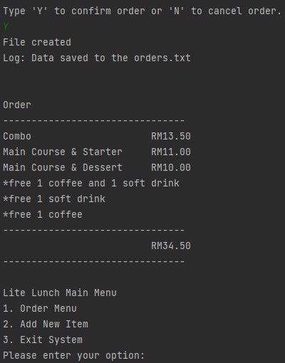 GitHub - GueyLing/Order-Menu-System