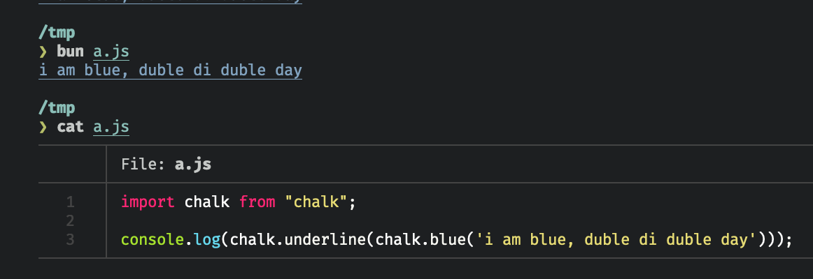 String colors and styling · Issue #1629 · oven-sh/bun · GitHub