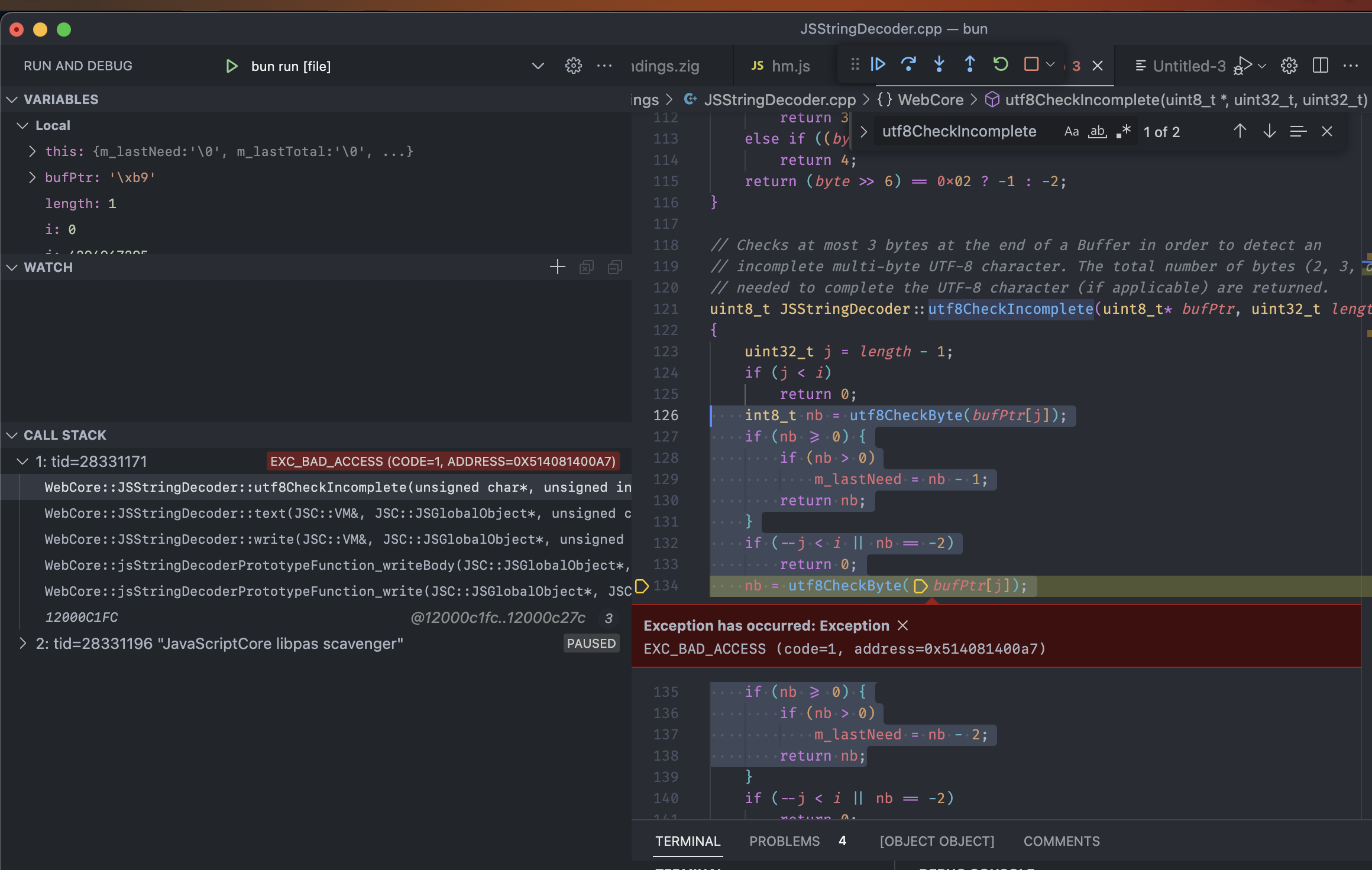 Decoding An Invalid UTF 8 Sequence Will Result In A Coredump node 