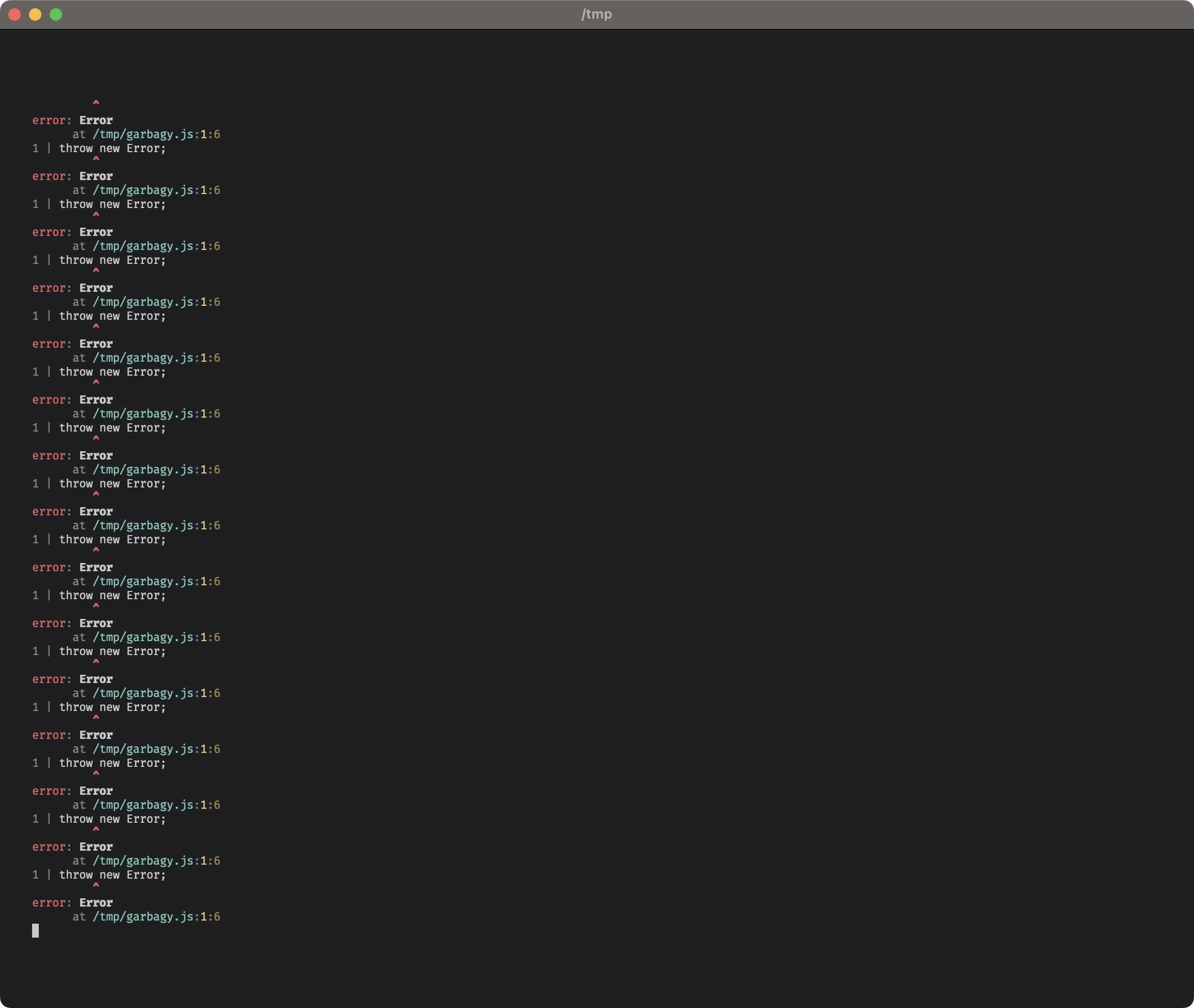 Throwing an error during `bun --watch` prints garbage · Issue #4004 · oven-sh/bun · GitHub