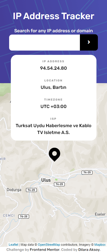 GitHub - Dilara26-cyber/IP-Address-Tracker: It is a web application ...