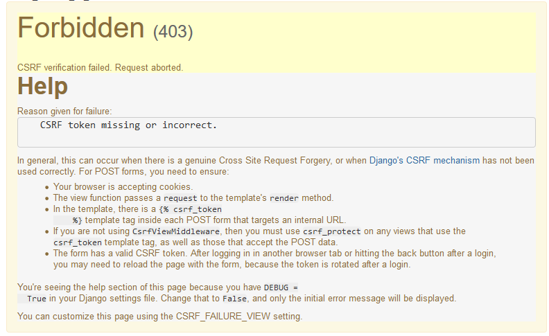 Csrf Verification Failed Request Aborted · Issue 4558 · Geonodegeonode · Github 