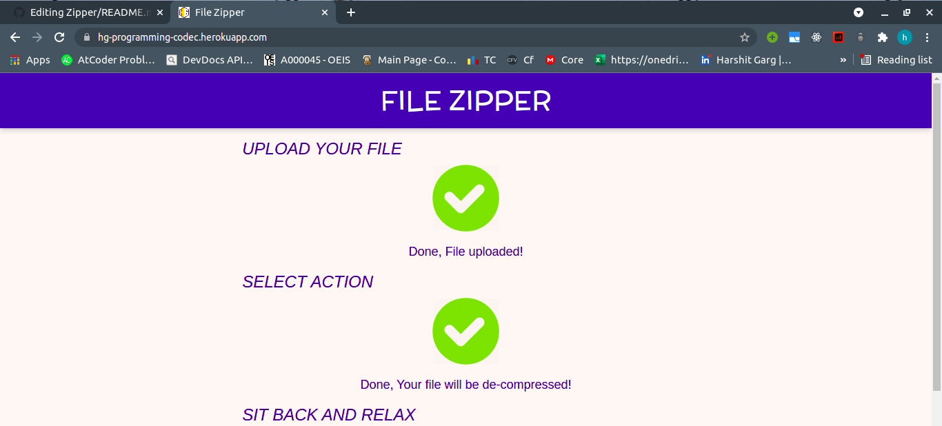 GitHub - Harshit3211/Zipper: A text file zipper made with HTML, CSS and ...