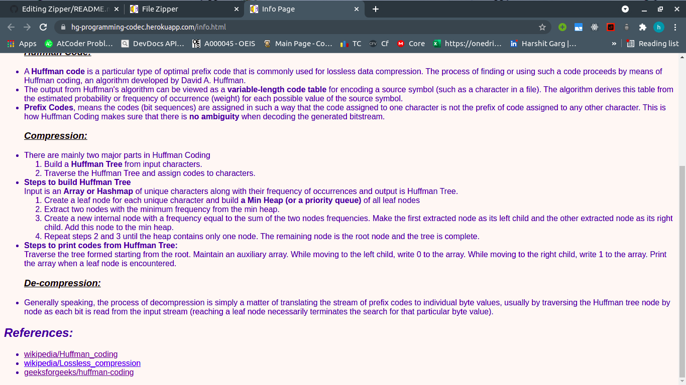 GitHub - Harshit3211/Zipper: A text file zipper made with HTML, CSS and ...
