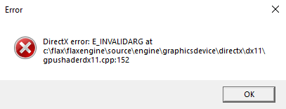Accessing Shader Folder Crahses Editor · Issue #621 · FlaxEngine/FlaxEngine · GitHub