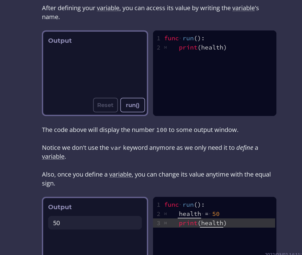 Lesson 8 Missing `var Health 0` Before Function · Issue 659 · Gdquestlearn Gdscript · Github