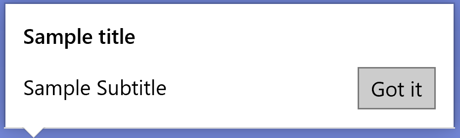 Unable to customize Teaching Tip · Issue #3256 · microsoft/microsoft-ui-xaml · GitHub