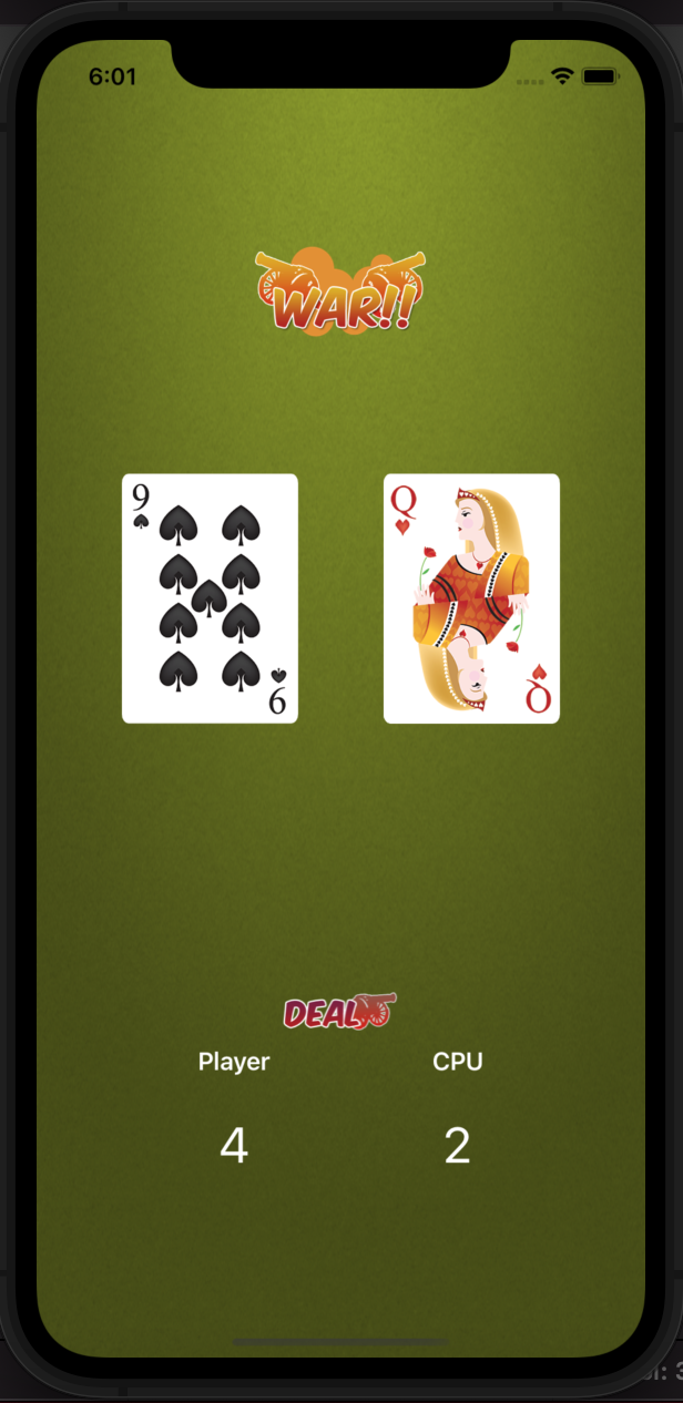 GitHub - ahmedsnaj30/War-Card-Game: Developed the card game "War" in swift
