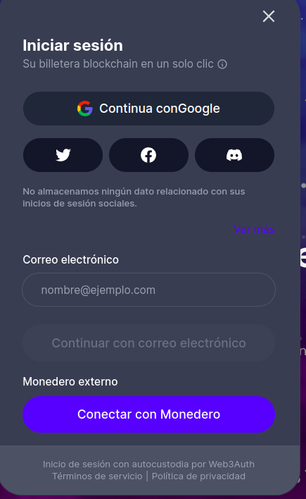 Web3auth modal has errors in spanish version · Issue #1360 · Web3Auth/web3auth-web · GitHub