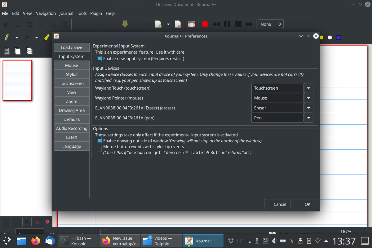 Stylus not working in Plasma Wayland session · Issue #2377 · xournalpp/xournalpp · GitHub