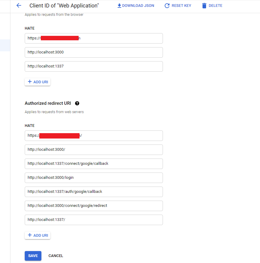 google provider return 302 error (error=request-compose%3A%20timeout ...