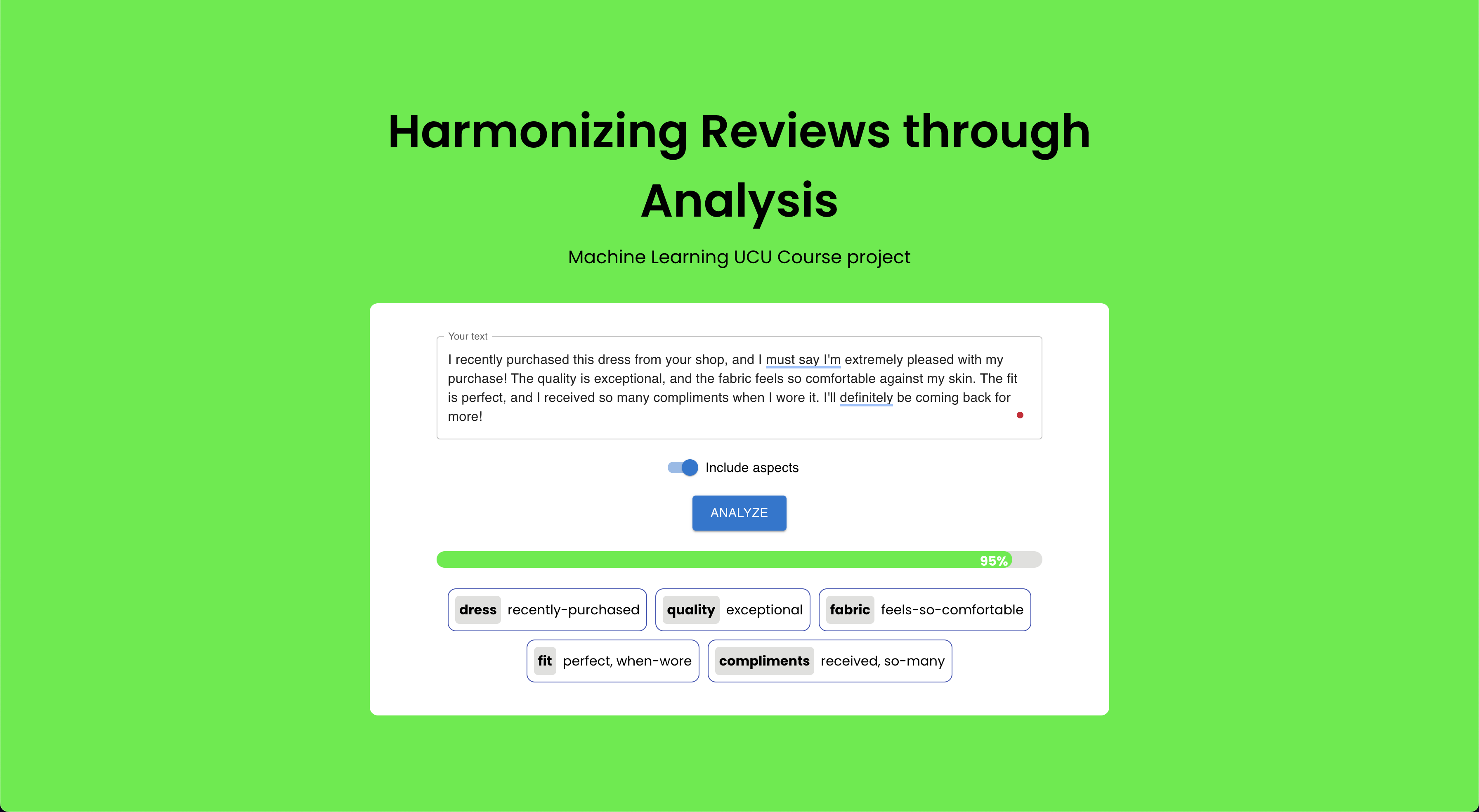 Github Bmykhaylivvv Ml Project Aspect Based Sentiment Analysis Aspect Based Sentiment Analysis