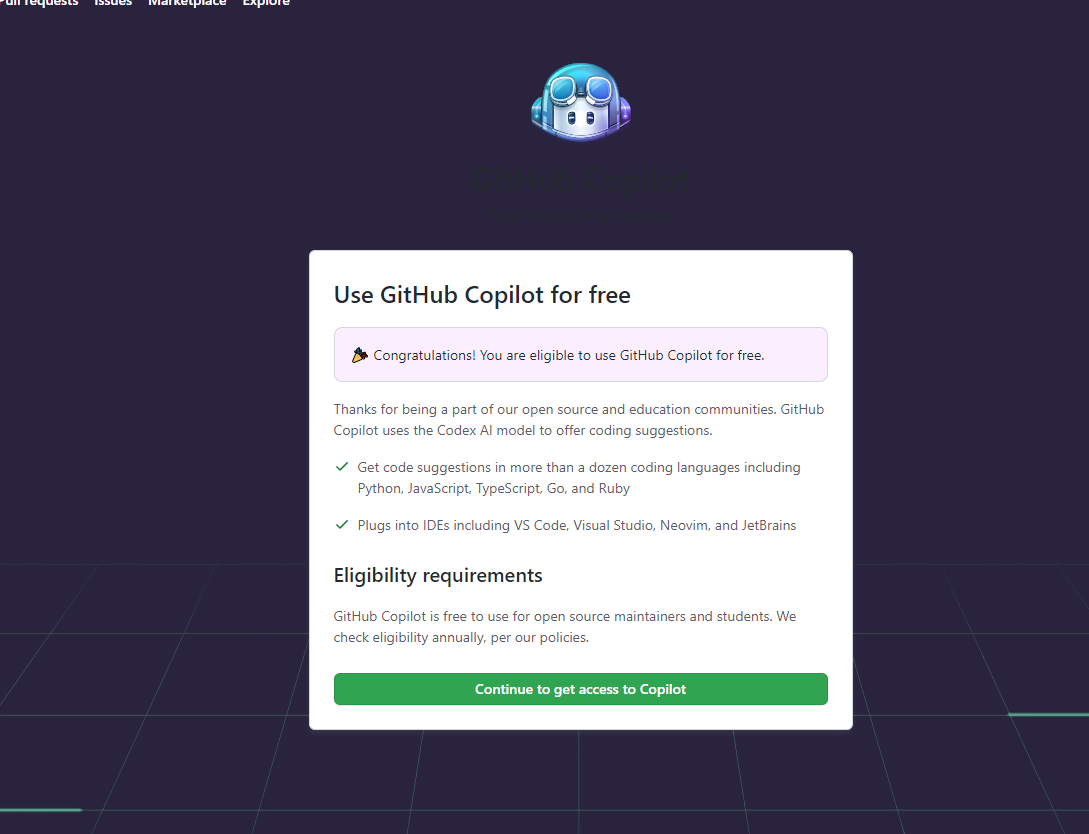 Can't access Copilot despite having being accepted into the Technical ...