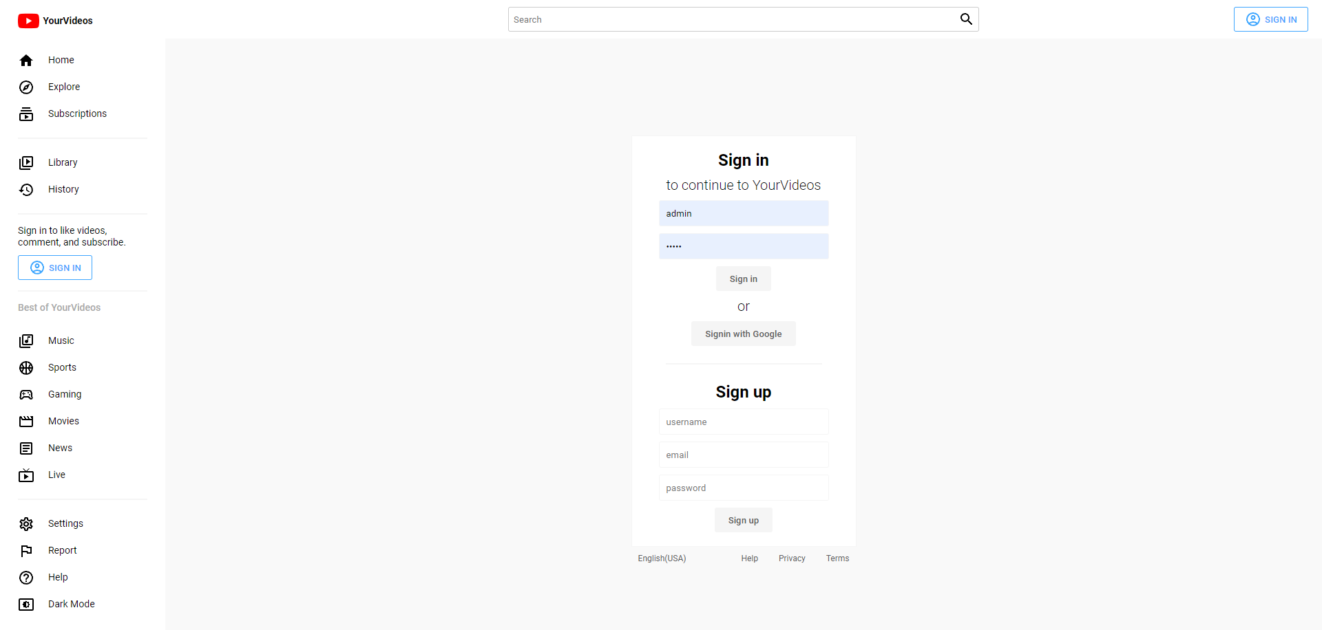 GitHub - AvilaKevin/YouTubeClone: application that has the main functions of youtube