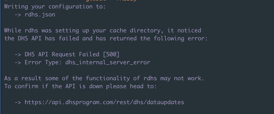 DHS API Request Failed [500] · Issue #127 · ropensci/rdhs · GitHub