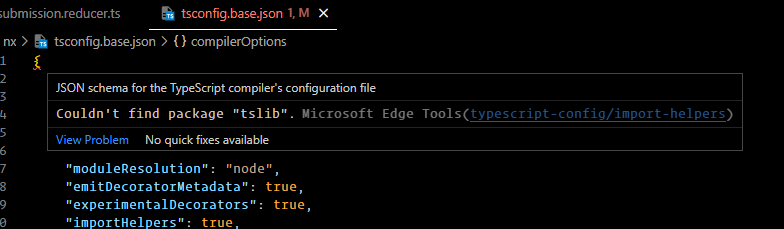 Couldn't find the package 'tslib' in tsconfig.json · Issue #708 · microsoft/vscode-edge-devtools ...