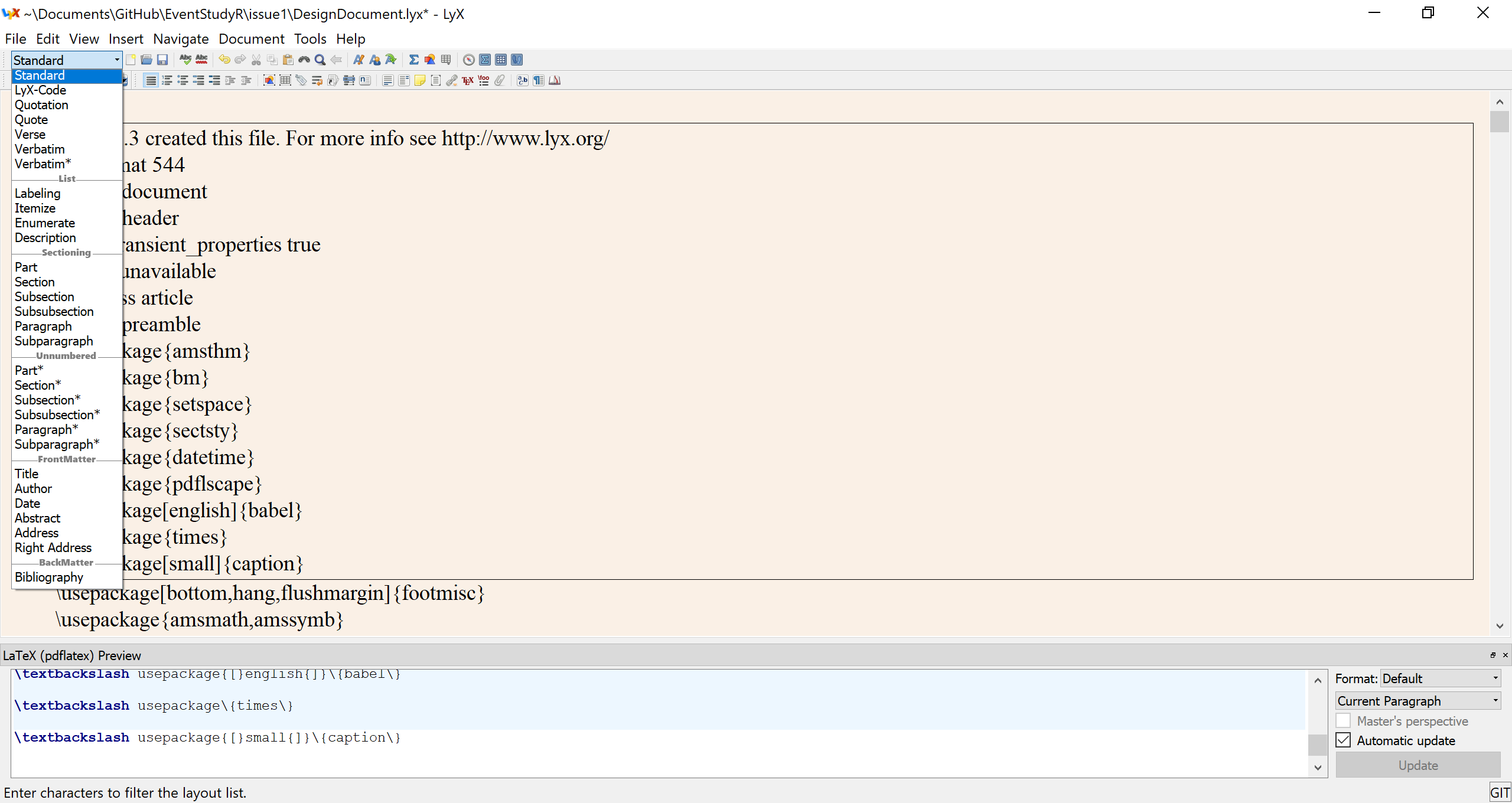 Prepare design document · Issue #1 · JMSLab/eventstudyr · GitHub