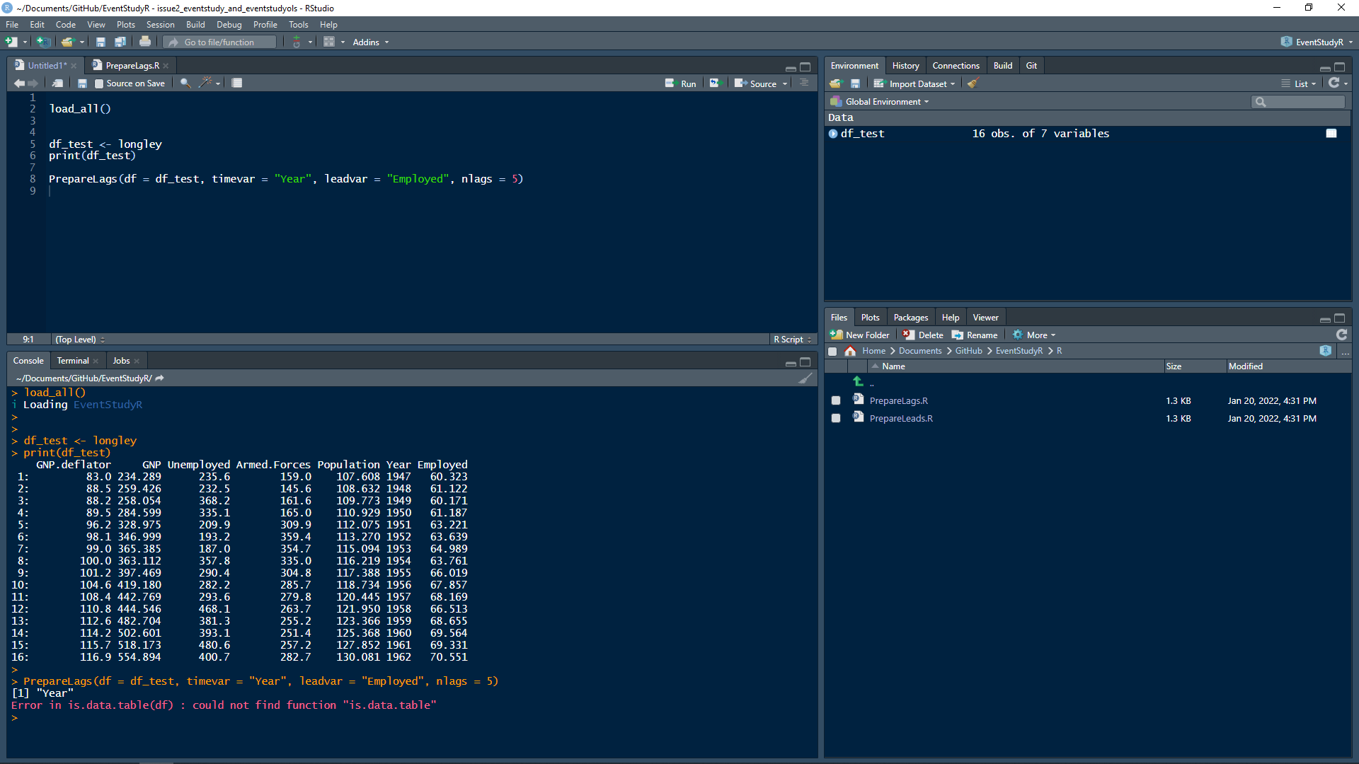 Prepare EventStudy() and EventStudyOLS() · Issue #2 · JMSLab/eventstudyr · GitHub