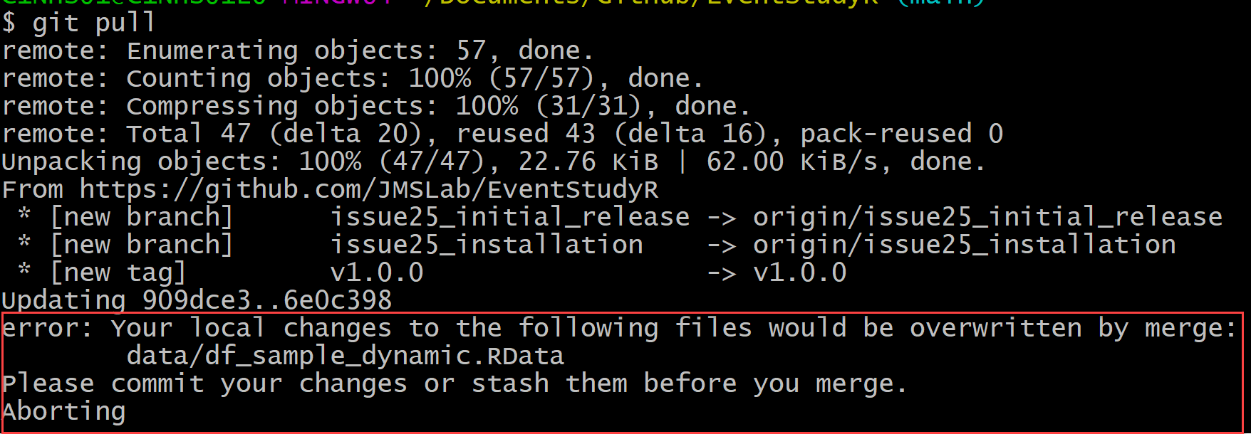 Initial release · Issue #25 · JMSLab/eventstudyr · GitHub