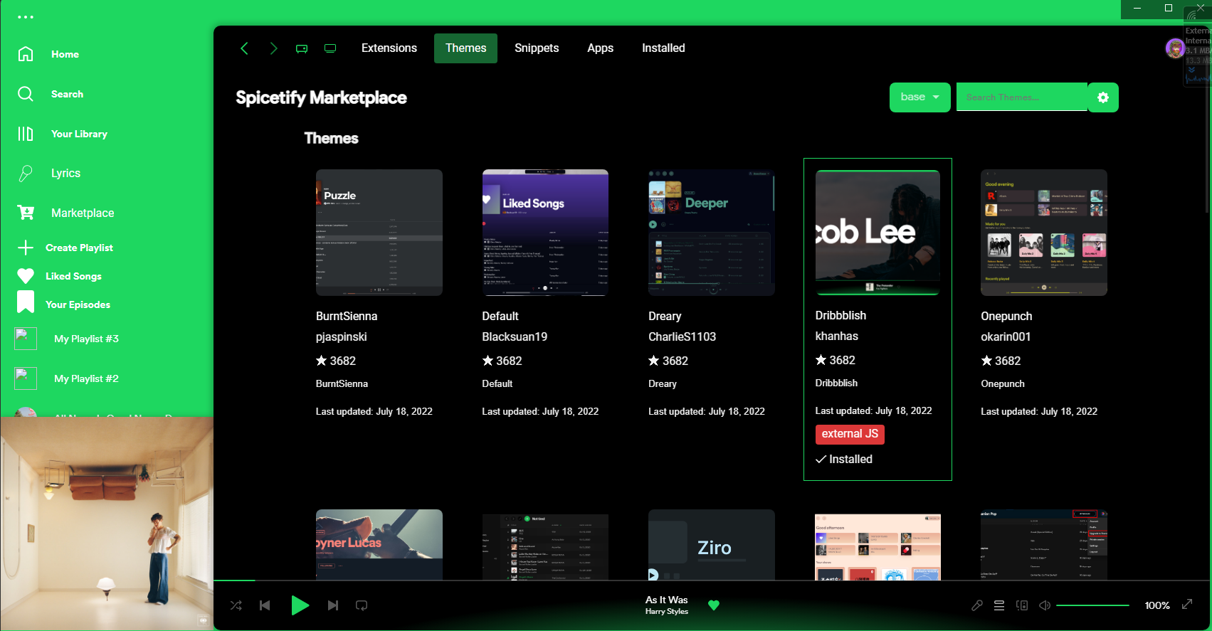 [Dribbblish] Default Left Side Expanded Cover not working, cover stays unchanged · Issue #805 ...