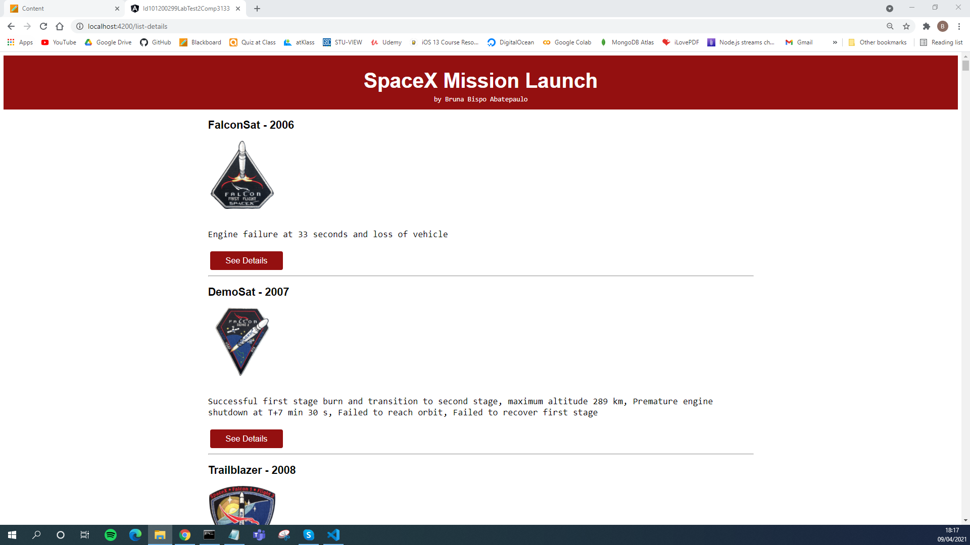 GitHub - brunabispo/spacex-mission-list: SpaceX Mission Launch List - Angular