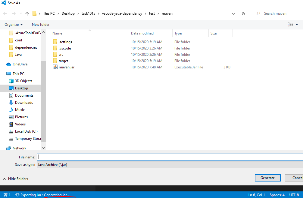 The Export Jar Process Is Beginning Without Selecting Path To Generate · Issue 351 · Microsoft