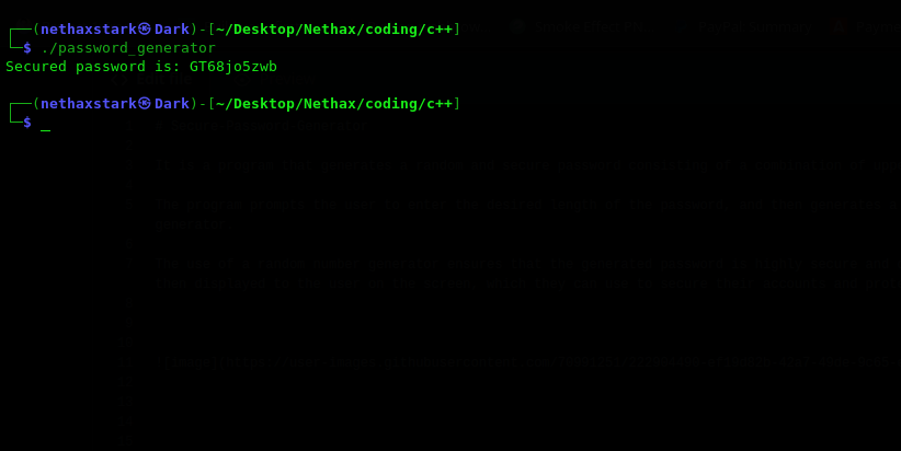 Github Nethaxstark Secure Password Generator The Project I Developed During My First Semester