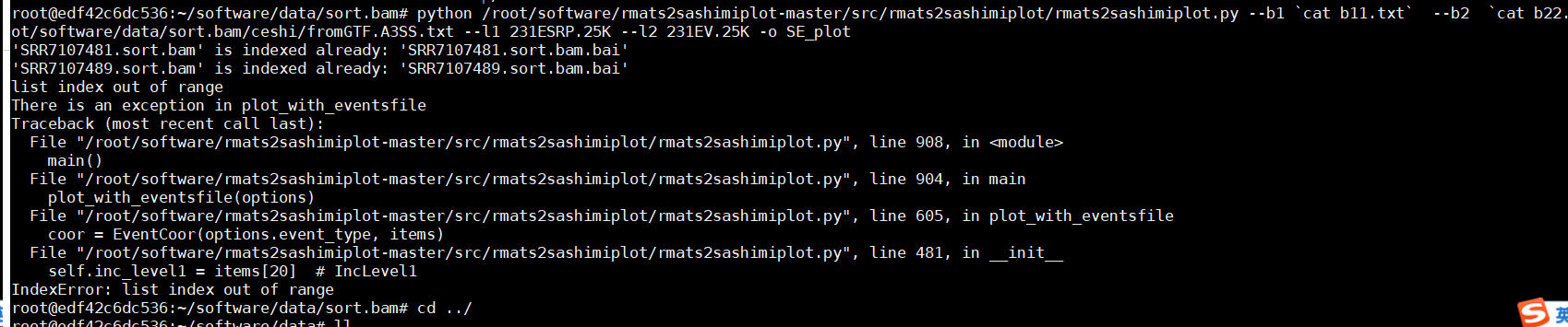 IndexError: list index out of range · Issue #77 · Xinglab/rmats2sashimiplot · GitHub