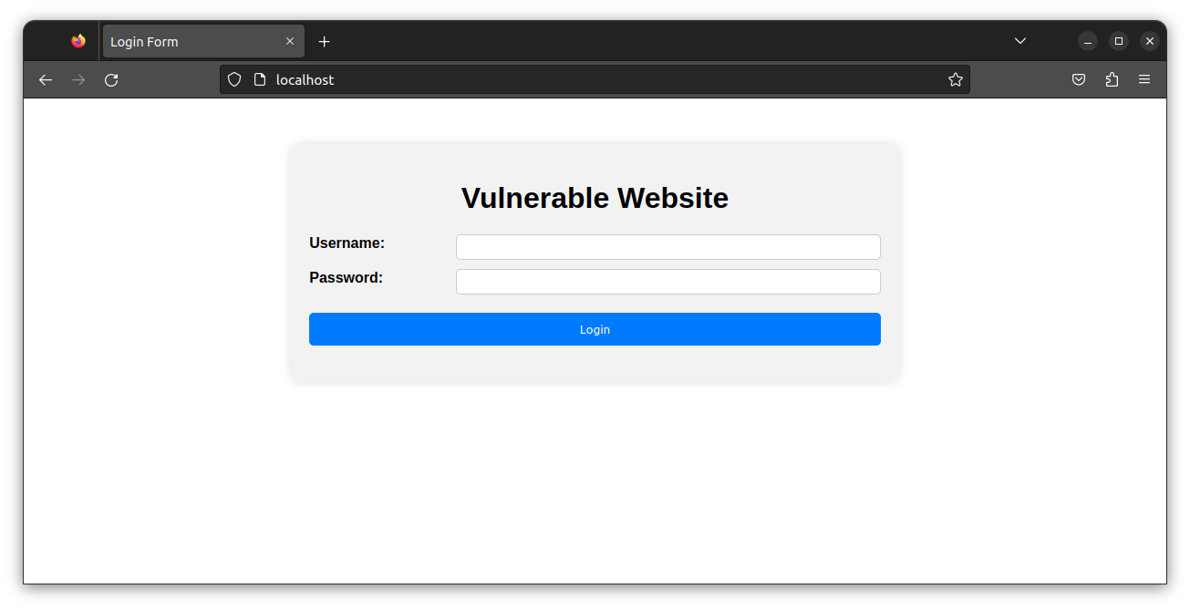 Github Whitehatcyberussql Injection Vulnerable Login This Repo Hosts A Login Built With Js 