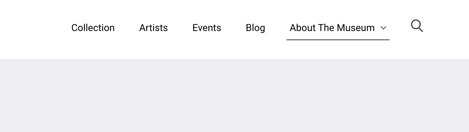 Is "About the Museum" main nav item supposed to be a drop-down? Unclear · Issue #8 ...