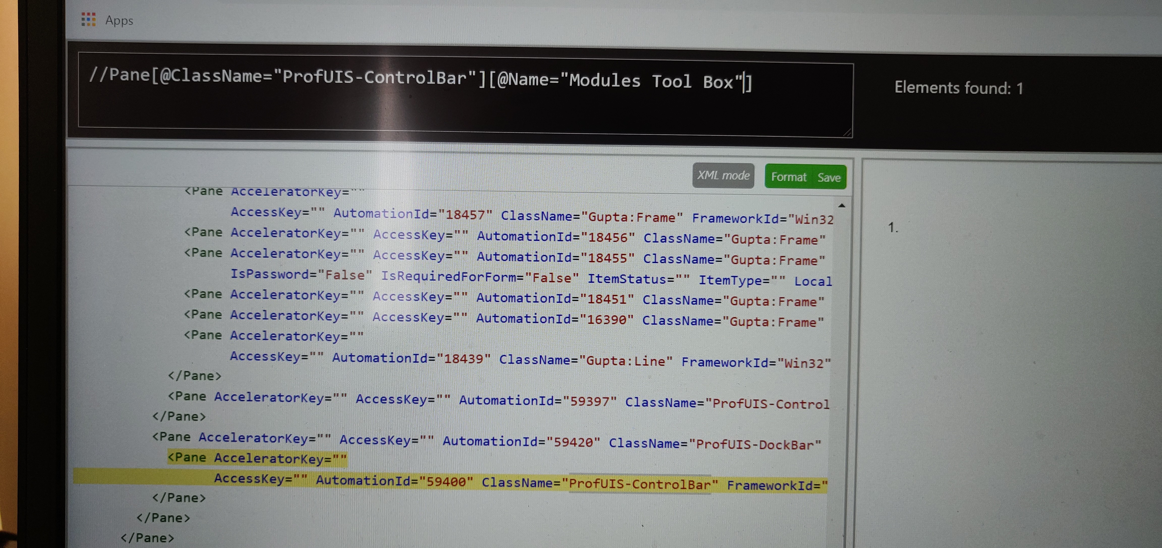 WinAppDriver not able to identify element but UIRecorder and ...