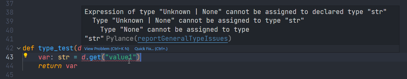 dict.get ignores variable type annotation · Issue #4568 · microsoft ...
