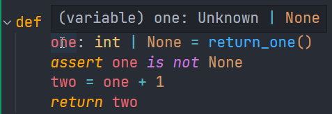None changes annotation behaviour · Issue #4604 · microsoft/pyright ...