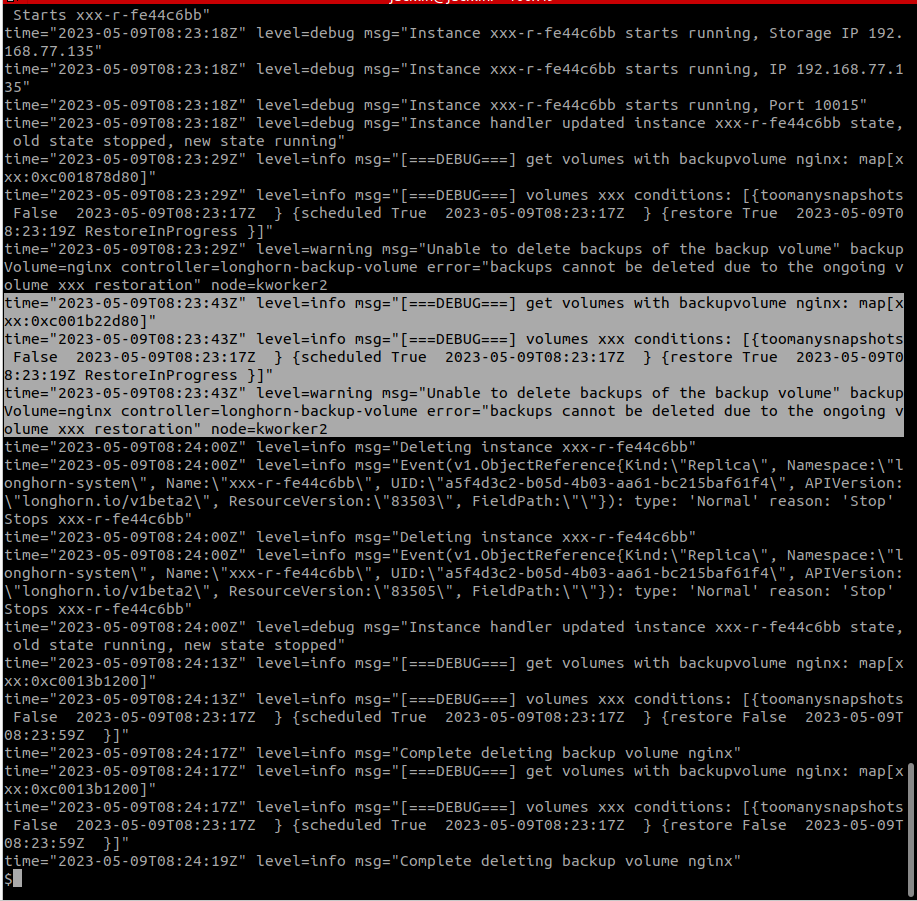 [BACKPORT][v1.4.2][BUG] Bulk backup deletion cause restoring volume to finish with attached ...