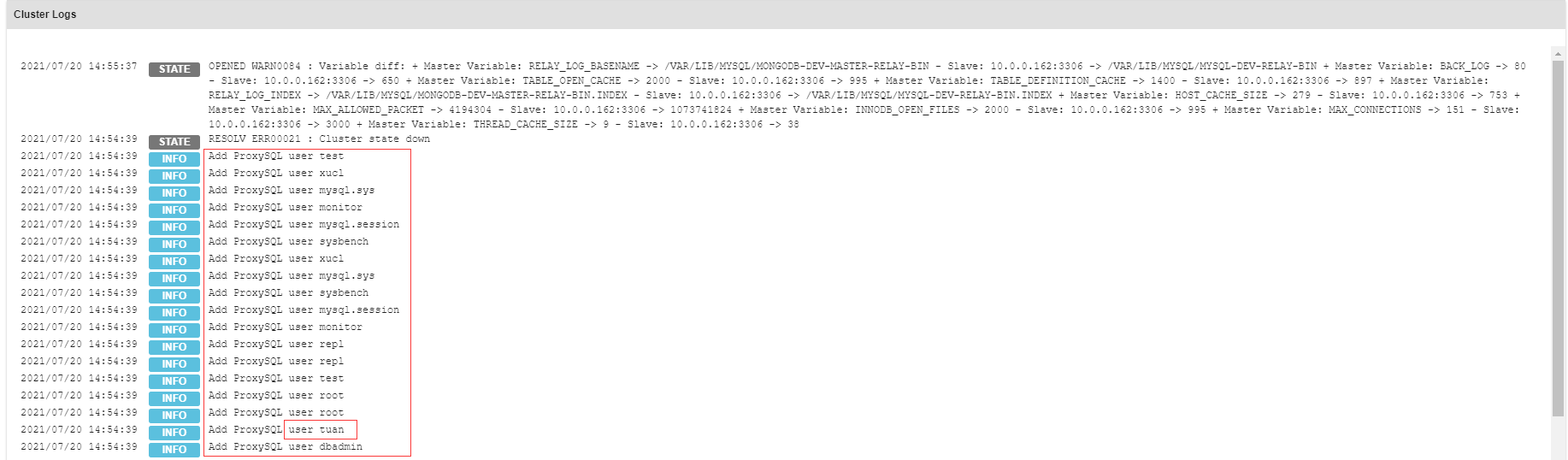 ERROR 1045 (28000): ProxySQL Error: Access denied for user · Issue #368 · signal18/replication ...
