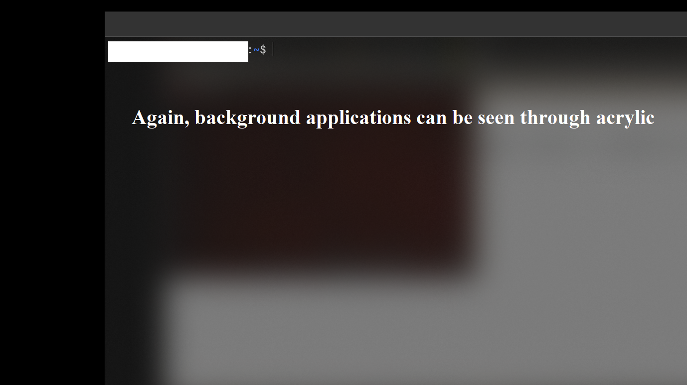 Ignore applications behind the Terminal for transparency / acrylic (or ...