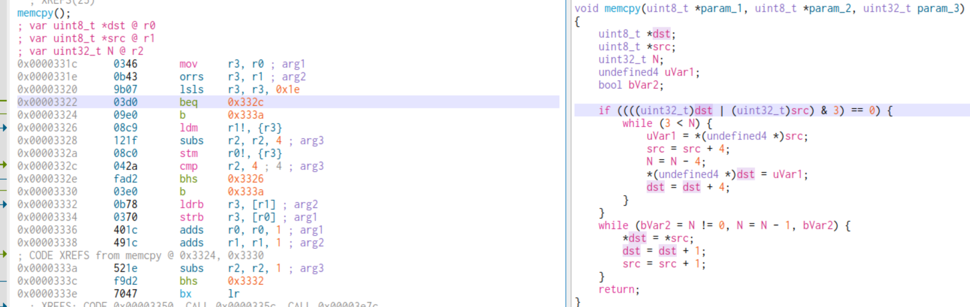Bad function argument handling for arm thumb binaries · Issue #334 · rizinorg/rz-ghidra · GitHub