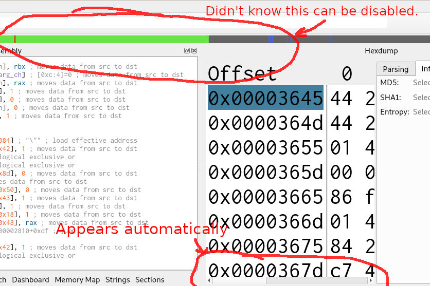 Add Vertical scrollbar to Hex Panel · Issue #839 · rizinorg/cutter · GitHub