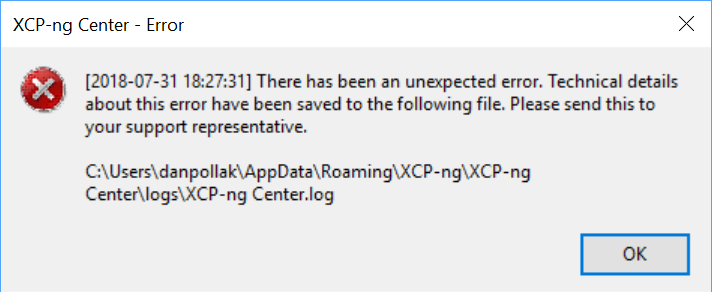 Error when restarting toolstack · Issue #89 · xcp-ng/xenadmin · GitHub