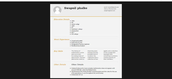 GitHub - swapnilphalke97/ResumeMaker: ResumeMaker using Html JSP Servelet