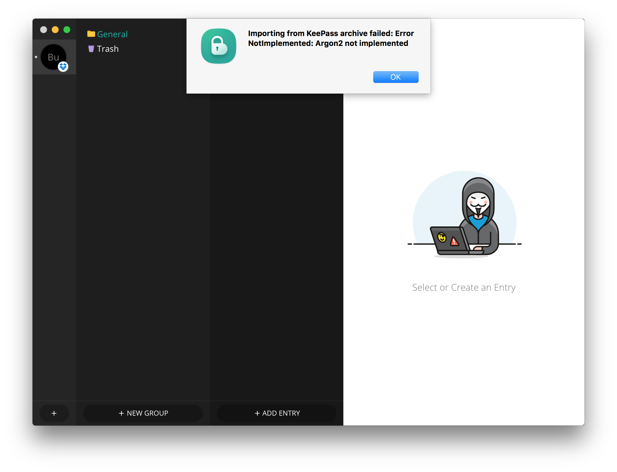 Support new Keepass export format: Argon2 · Issue #796 · buttercup/buttercup-desktop · GitHub